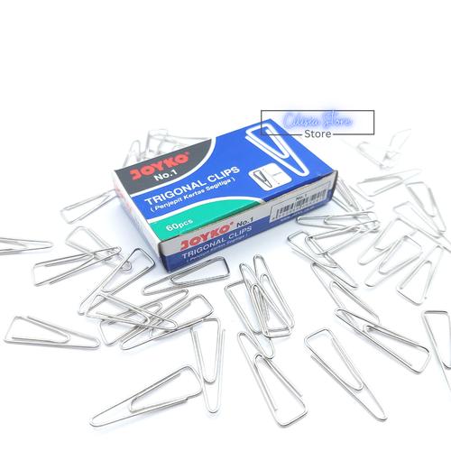 Jual Paper Clip Joyko No 1 / Trigonal Klip Penjepit Kertas [Isi 60 Klip ...