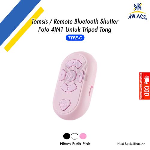 Jual [KN ACC] TOMSIS / REMOTE BLUETOOTH SHUTTER FOTO 4IN1 UNTUK TRIPOD TONG - Putih - Jakarta ...
