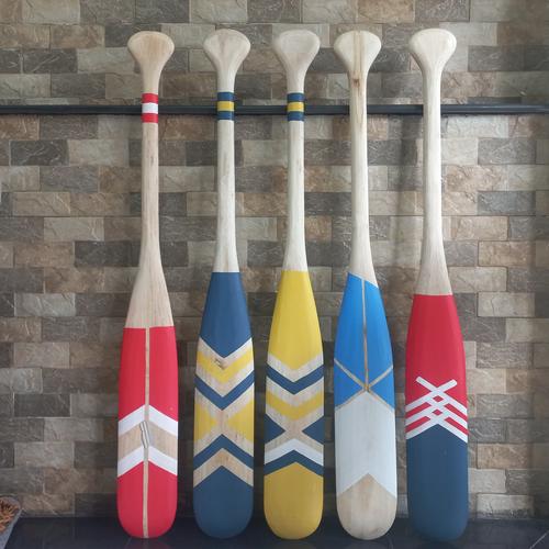 Jual Dekorasi Dayung Kayu Bermotif Jumbo besar barang unik Home Decor ...