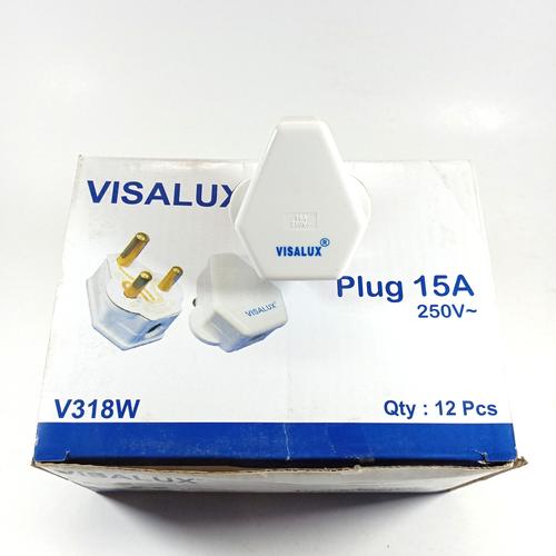 Jual VISALUX Tusuk Kontak 3Pin-15A / Plug AC 15A-V318W - Kota Batam ...