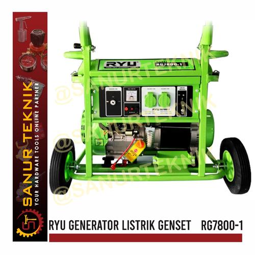 Jual RYU RG7800-1 RG 7800 GASOLINE GENERATOR SET GENERATOR LISTRIK ...