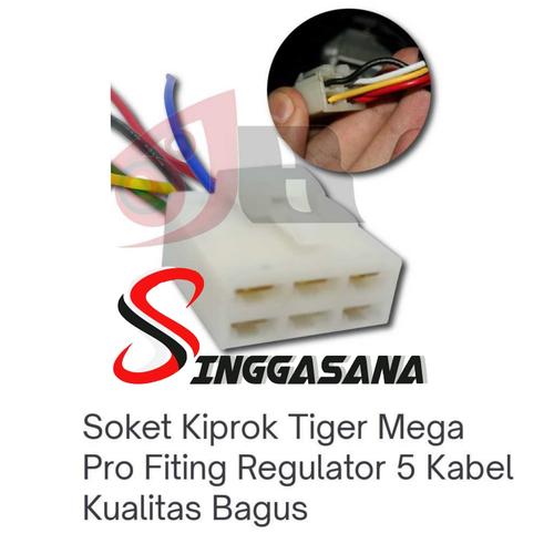Jual SOKET KONEKTOR FITTING REGULATOR KIPROK MEGA PRO TIGER 5 pin ...