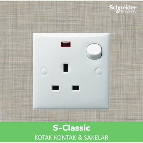 Jual Stop Kontak AC Clipsal Classic Schneider On Off Lampu Indicator ...