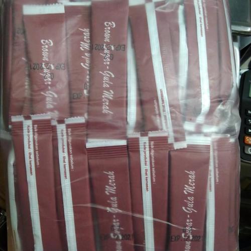 Jual gula merah saset stick / Brown Sugar Stick Sachet 125pcs - Kab ...