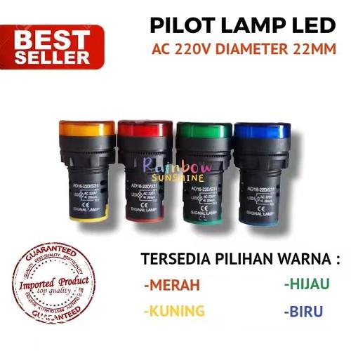 Jual Pilot Lamp LED 22mm 220V Signal Lamp - Biru - Kab. Tangerang ...