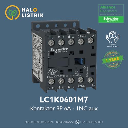 Jual LC1K0601M7 contactor 3P 6A 1NC aux. 220...230V Schneider Electric ...