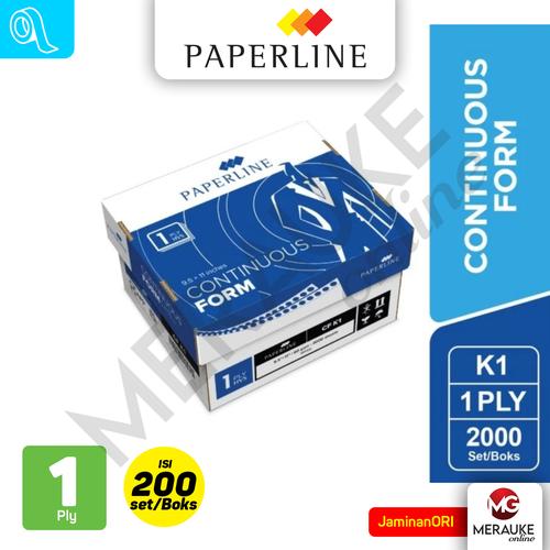 Jual Continuous Form Paperline 1 Ply K1 Putih (2000 lembar per Box ...