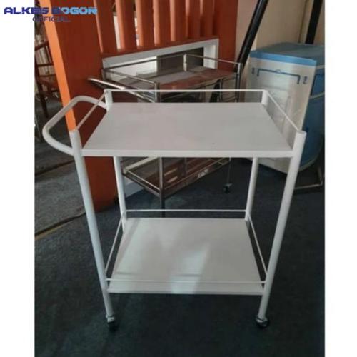 Jual Trolley Instrument 2 Susun Pipa Besi | Troli Medis Meja Rumah ...