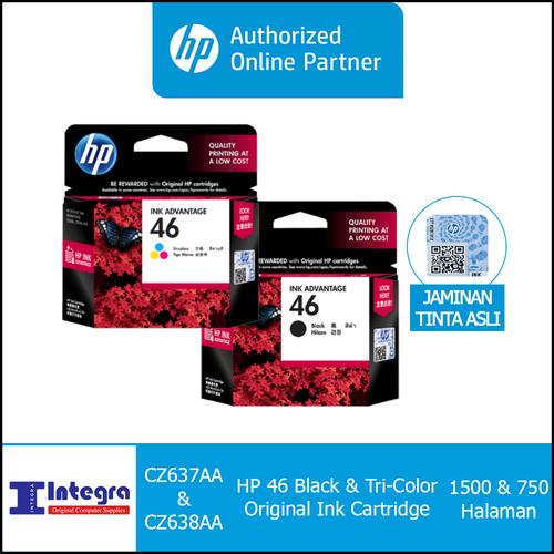 Jual Tinta HP 46 Original Cartridge Ink Advantage - Tri Colour ...