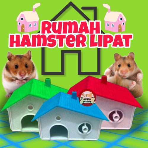 Jual Rumah hamster lipat unik bisa untuk kandang jeruji atau aquarium ...