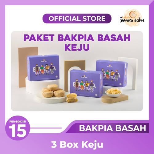Jual PAKET BAKPIA BASAH RASA KEJU ( 3 BOX ) - BAKPIA JUWARA SATOE - Kab ...