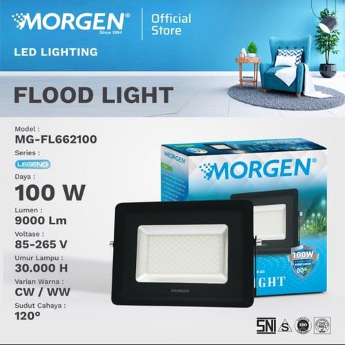 Jual Morgen LED Flood Light Legend 100W 6500K/3000K Lampu Sorot Tembak ...