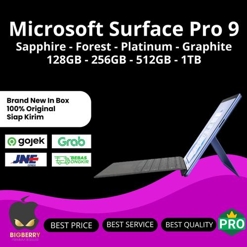 Jual Microsoft Surface Pro 9 128GB 256GB 512GB 1TB Intel i5 i7 12 Gen ...