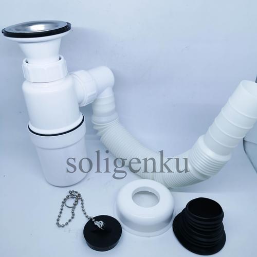 Jual Sifon wastafel botol model soligen/ sifon botol plus selang ...
