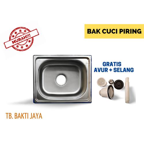 Jual BAK CUCI PIRING / KITCHEN SINK / BAK CUCI PIRING SET AVUR 50 X 40 ...