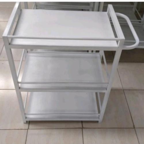 Jual Meja Instrumen 3 Rak Hollow Stainless Troly Medis Trolley Rumah ...