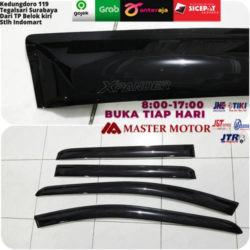 Jual Talang Air Hujan Expander 1 set Hitam Tipe Mugen Side Visor Anti ...