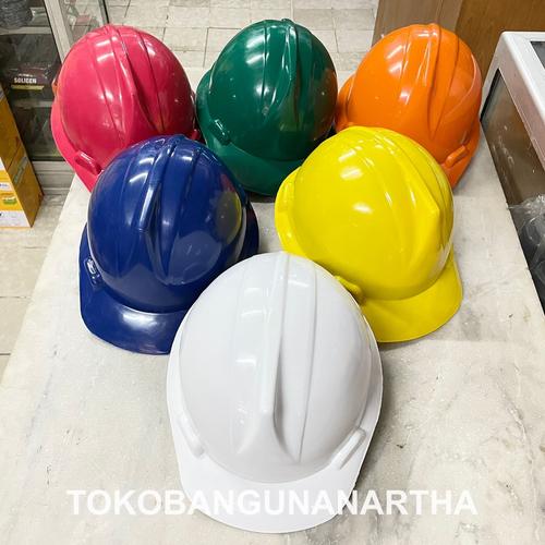 Jual Topi Helm Proyek Merah / Hijau / Kuning / Orange / Biru / Putih ...