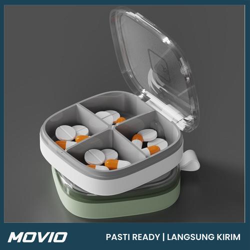 Promo MOVIO Medicine Box - Tempat Obat / Pill Box / Kotak Vitamin Obat ...