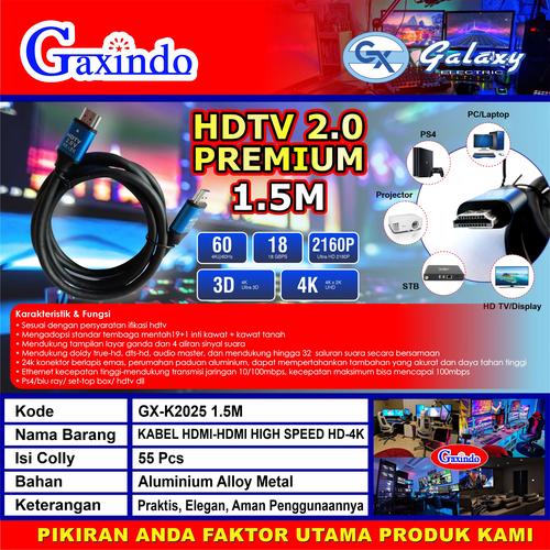 Jual Kabel HDMI-HDMI HIGH Speed HD-4K 1.5M 3M 5M - K2025 5M - Jakarta ...