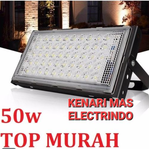 Jual LAMPU SOROT LED SLIM 50W SOROT TIPIS 50WATT IP65 WATERPROOF ...