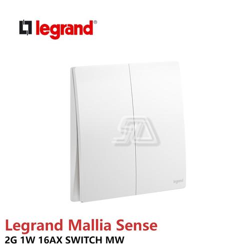 Promo Legrand Mallia Sense 2G 1W 16AX SWITCH Matt White MW - Jakarta ...