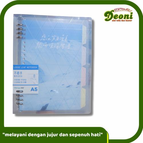 Jual Wengu Map Binder Transparan A5 Include Loose Leaf + Index 0186 ...