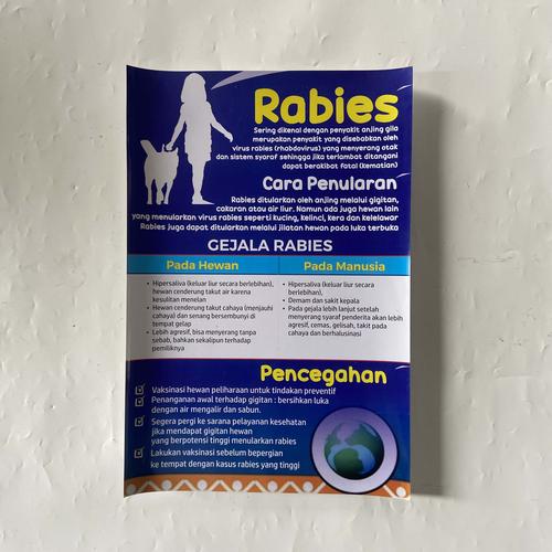 Jual Poster Rabies, Poster Kesehatan, Poster Bahaya Rabies - Kab ...