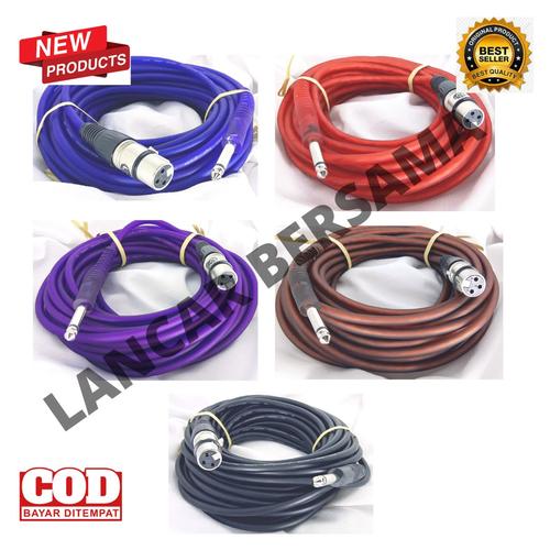 Jual KABEL MIC 15M HITAM/ KABEL MIC 15M TRANSPARAN/ KABEL MICROPHONE ...