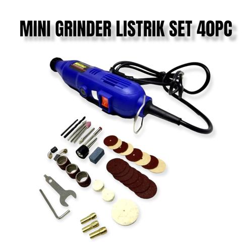 Jual Mesin Bor Mini Tuner Listrik Electric Mini Die Grinder Set 40pc ...