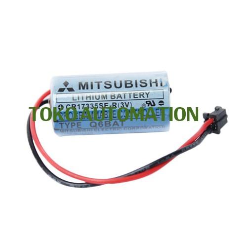 Jual Lithium Baterai Mitshubishi Q6BAT CR17335SE-R 3V PLC Battery PA08 ...