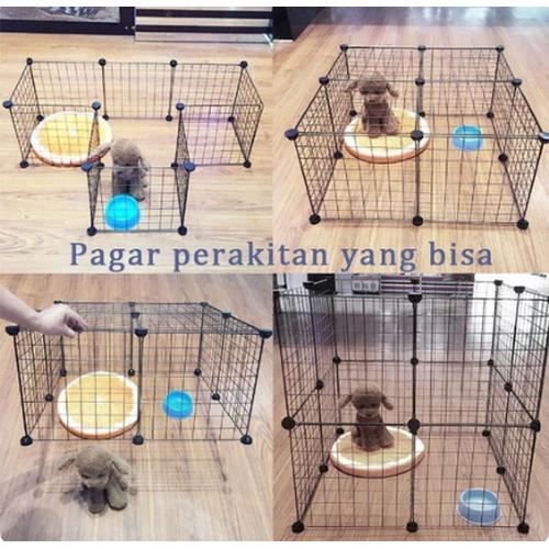Jual Kandang Kucing Anjing Hamster Burung Pagar Besi DIY Jaring Hewan ...