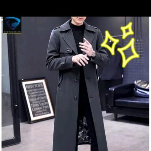Promo jubah pria long coat/jas coat pria/blazer pria coat/jaket mantel ...
