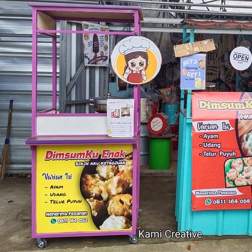 Jual gerobak besi, booth stand - Kab. Bogor - Kami creative | Tokopedia