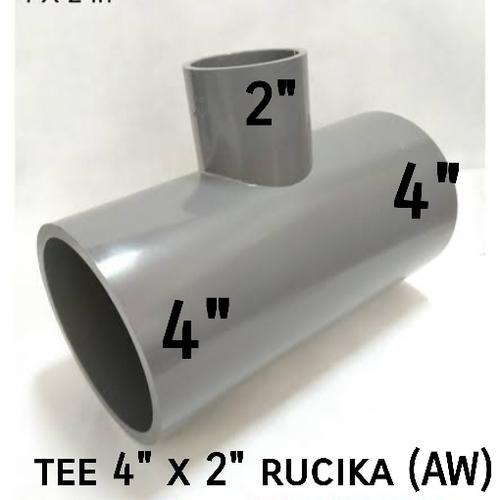 Jual Tee 4" x 2" inch AW Rucika Tee Reducer verlop vlok Tee 4 x 2 inch - Kota Surabaya ...
