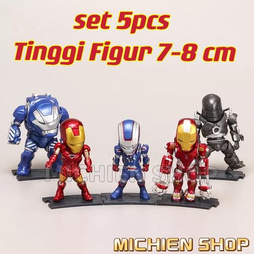 Jual Action figure Iron Man Marvel Avengers chibi kids logic seri C ...