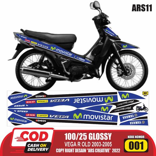 Jual Sticker Striping Decal Yamaha Vega R Old 2003-2005 Variasi ARS011 ...