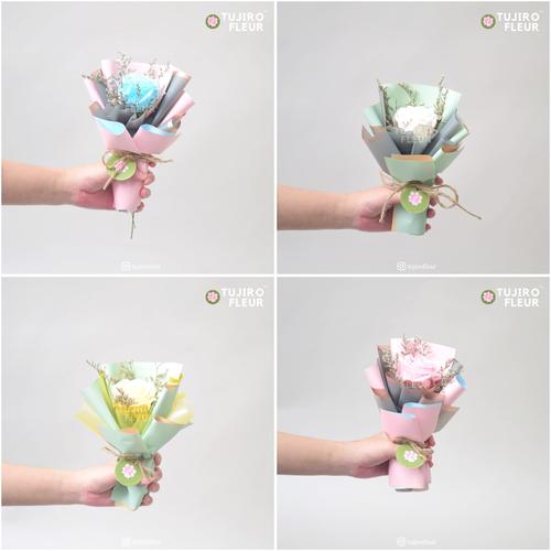 Jual Tujiro Fleur Cotton Candy Mini Flower Bouquet, Buket Bunga Sabun ...