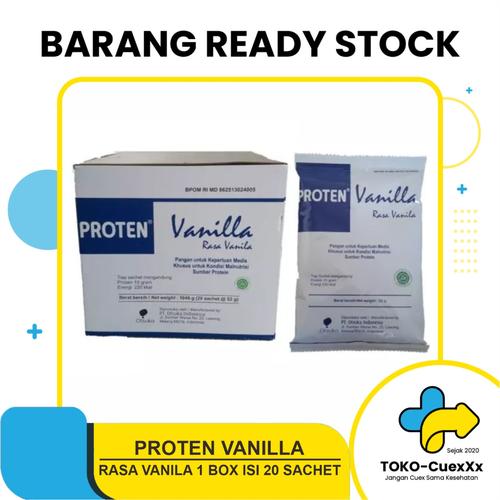 Jual Susu Proten Rasa Vanilla Box isi 20 Sachet/ Per Sachet - SACHET ...