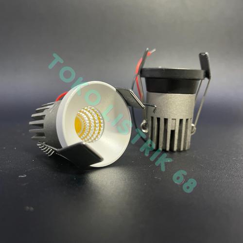 Jual Lampu Downlight Mini LED 3W Plafon Spotlight Kecil - HITAM, White ...