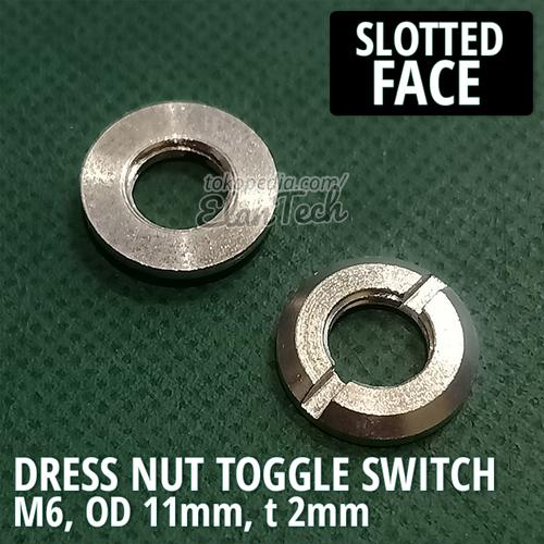 Jual Slotted Face Nut Mur Toggle Switch M6 Dress Nut ElanTech - Jakarta ...