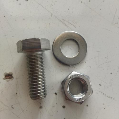 Jual baut mur ring plat stainless 304,M12x30, full drat - Kab ...