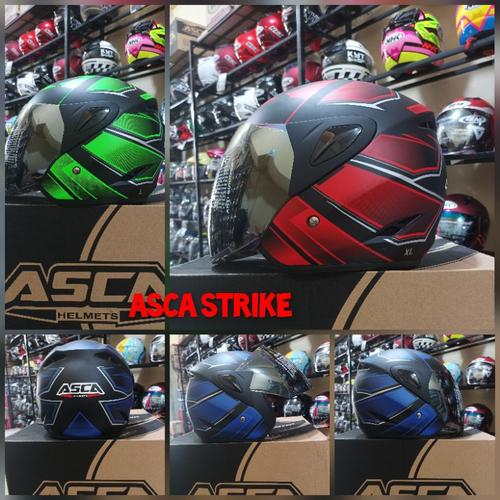 Jual Helm Asca STRIKE EAGLE EvoCentro Kaca pelangi - Merah, M - Kab ...