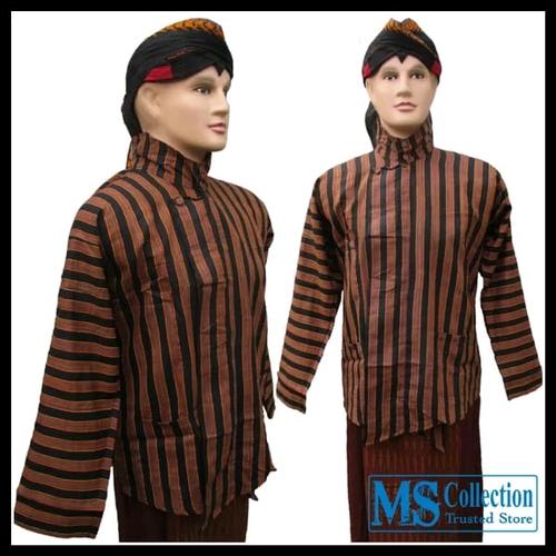 Jual Baju Surjan Lurik Adat Jawa - Hitam, M - Kab. Bogor - MSCollection ...