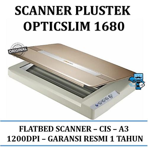 Promo Scanner Plustek OpticSlim 1680 A3 Size - Garansi Resmi Cicil 0% ...