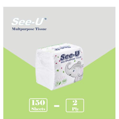 Jual Tissue See-U Multipurpose Pop Up Gajah 150sheets 2ply - Kab ...