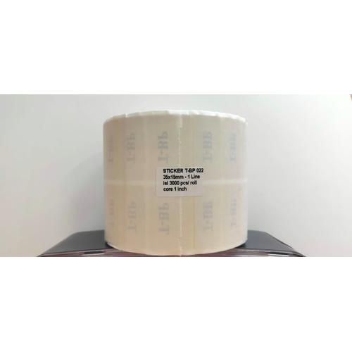 Jual STIKER T-BP KUNING KOTAK TULISAN HITAM 35X15mm @3000 pcs in ROLL ...