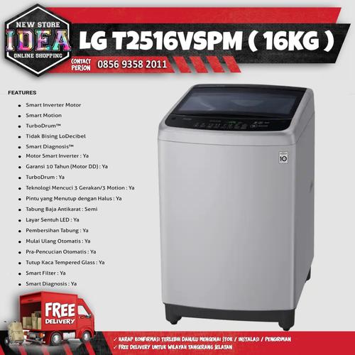 Jual LG T2516VSPM - MESIN CUCI TOP LOADING 16 KG SMART INVERTER SOFT CLOSE - Kota Tangerang ...