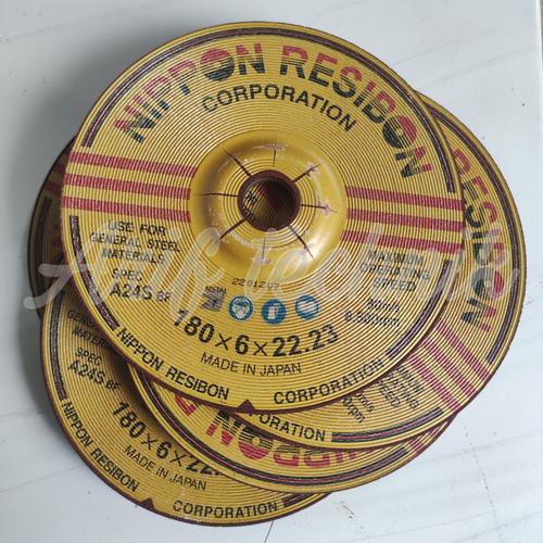 Jual Grinding disc NIPPON RESIBON 7inch / Batu gerinda NIPPON 180×6mm 7 ...