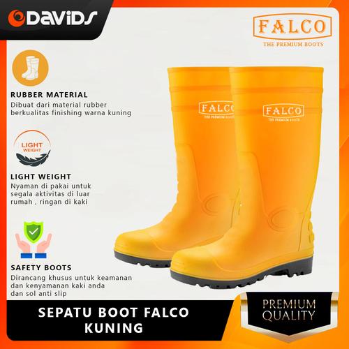 Jual Sepatu Boots Karet Boot Kuning Pria Kerja Safety Proyek Bot ...